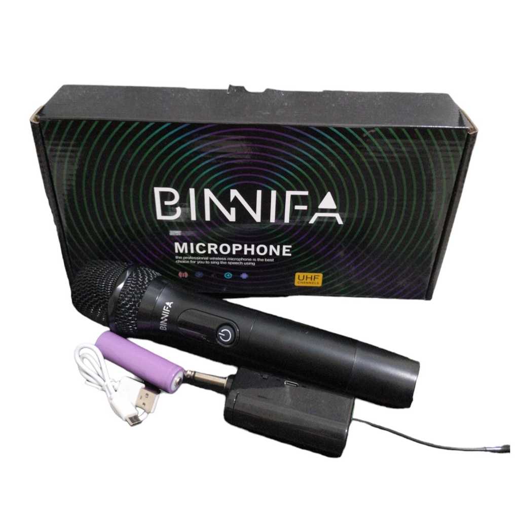 Jual BINNIFA Mic Wireless UHF/Microphone | Shopee Indonesia
