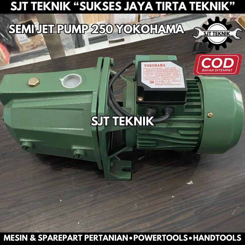 Jual yokohama 250 pompa air listrik semi jet pump 250 sumur dangkal ...