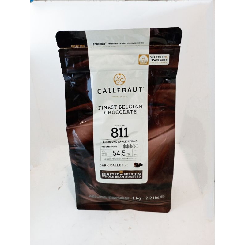 Jual Callebaut 811 dark chocolate 1kg | Shopee Indonesia