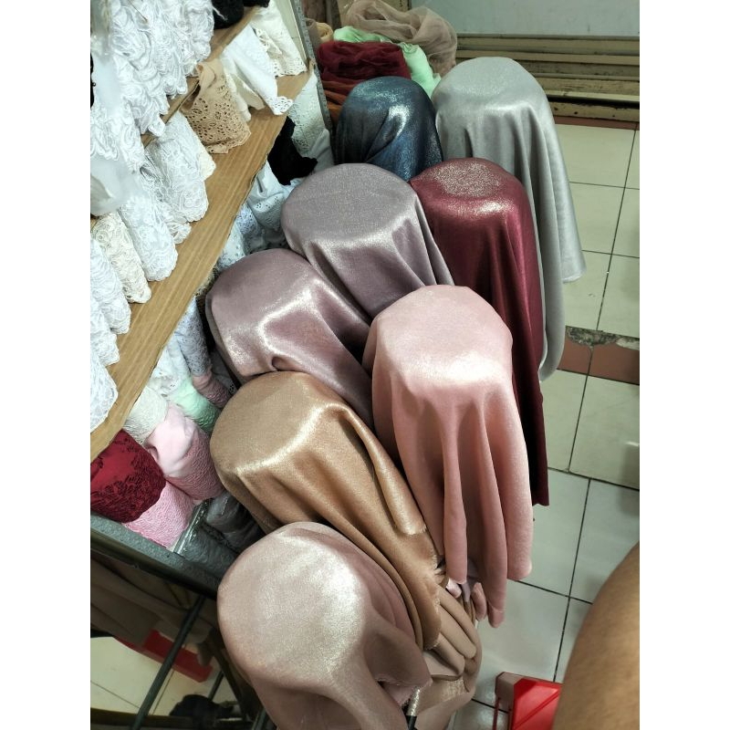 Jual Bahan kain Shimmer silk sati. simmer premium yang terbaru (COD ...