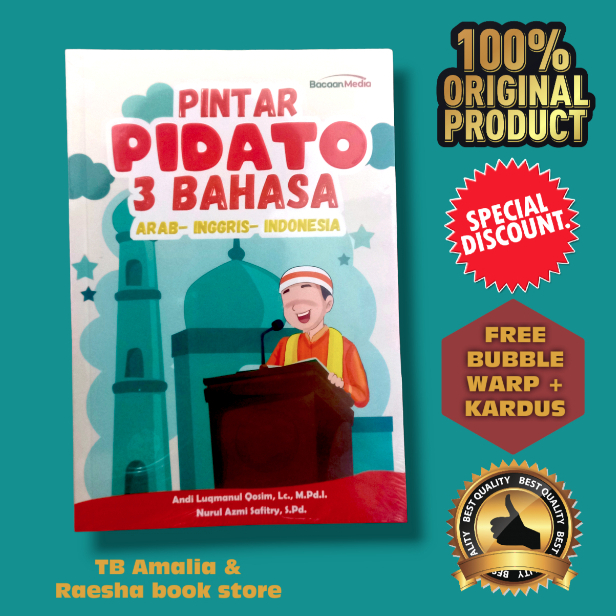 Jual Buku Pintar Pidato 3 Bahasa Arab Inggris Indonesia | Shopee Indonesia