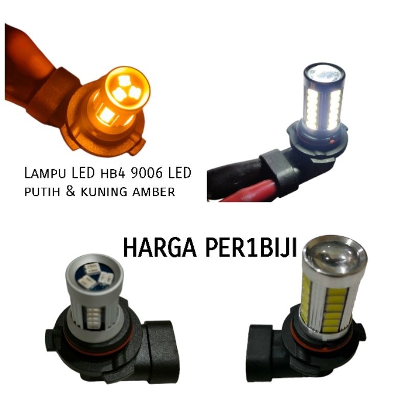 Jual LAMPU BOHLAMP KABUT FOGLAMP LED HB4 9006 KUNING AMBER & PUTIH LED ...