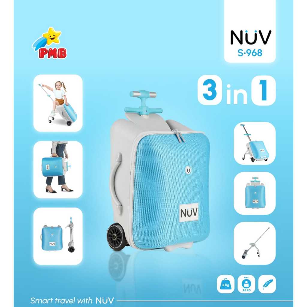 Jual Koper Travel Bisa Dinaiki Anak PMB LUGGAGE NUV S968 SMART TRAVEL ...