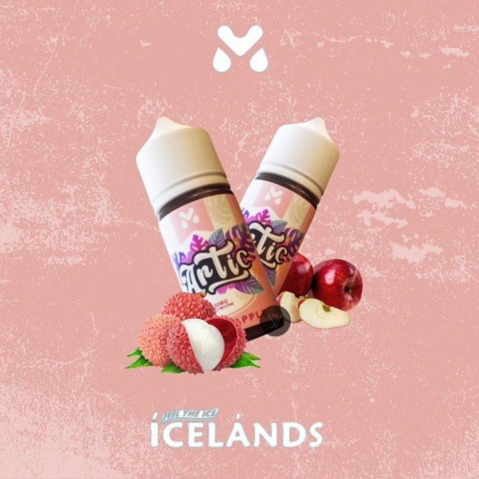 Jual LIQUID ICELANDS ARTIC LYCHEE APPLE 30ML 30MG | Shopee Indonesia