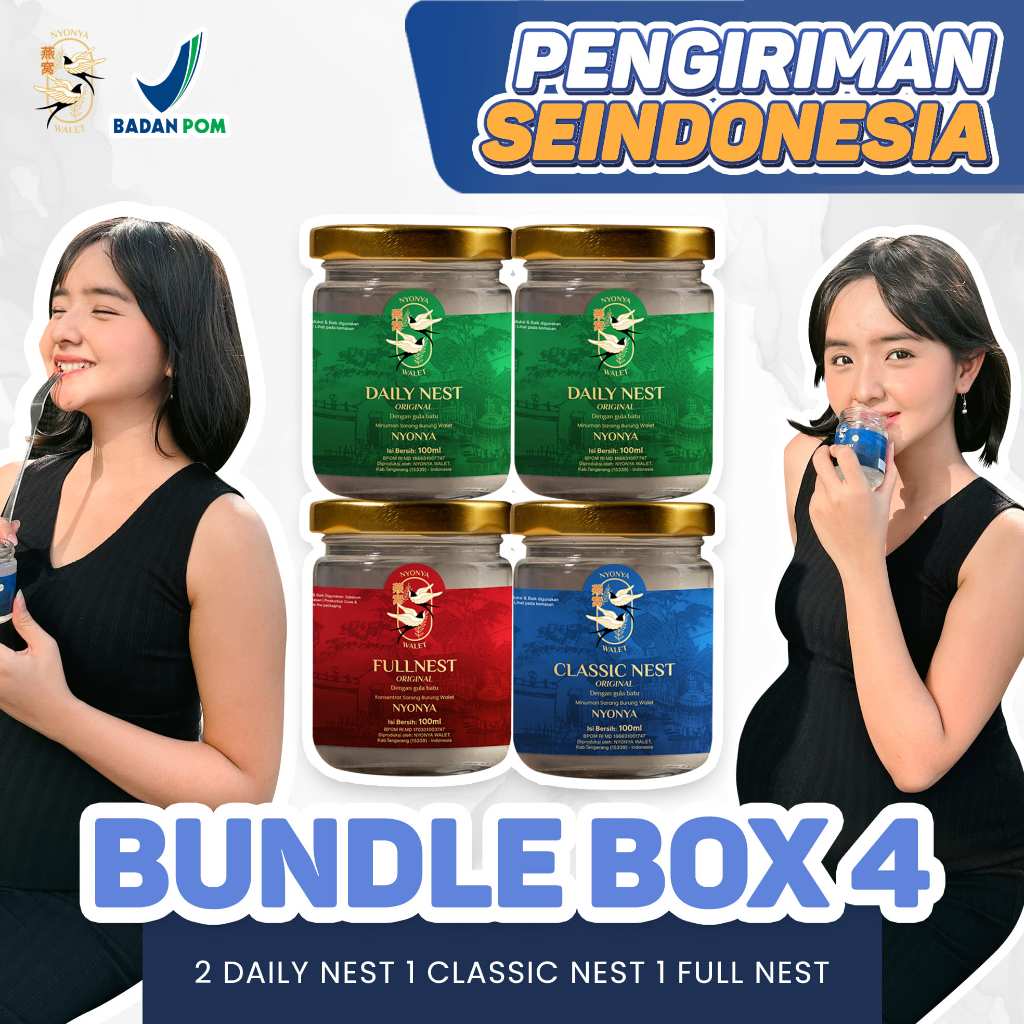 Jual NYONYA WALET - Minuman Sarang Walet - Bird Nest Drink - Bundle ...