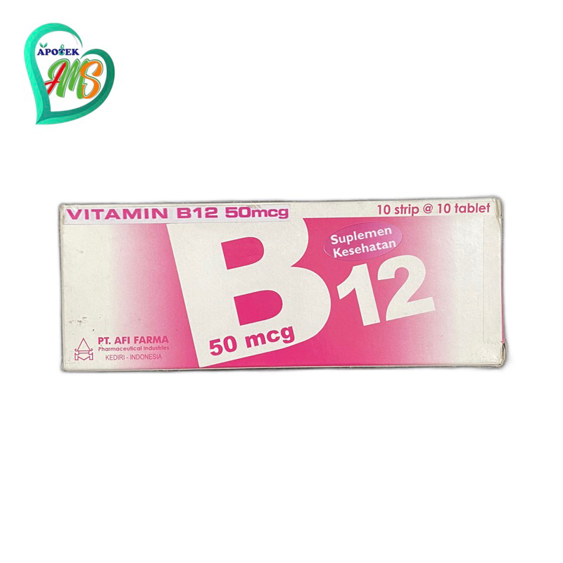 Jual VITAMIN B12 50 MCG ISI 10 STRIP 100 TABLET | Shopee Indonesia
