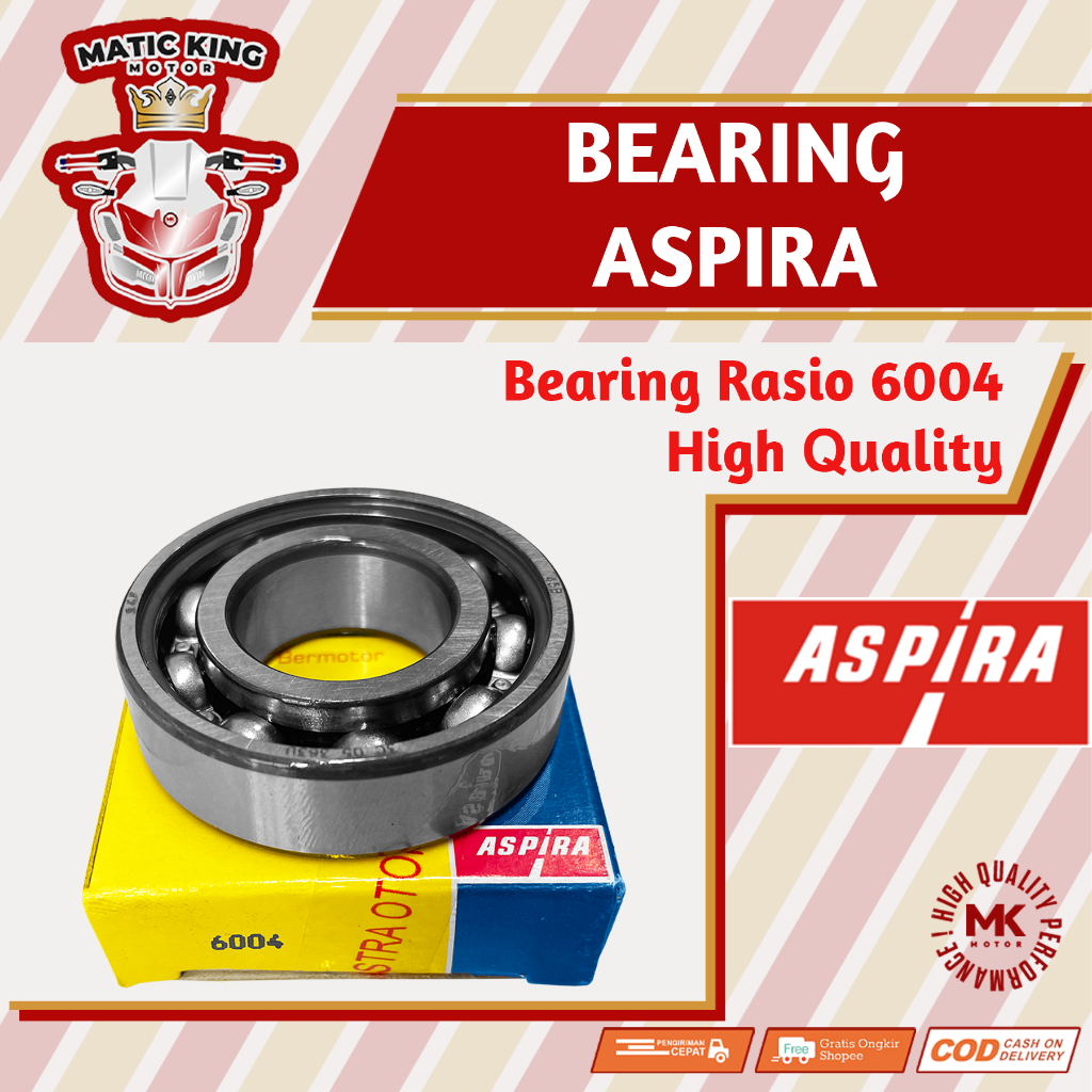 Jual Bearing Laher Lahar Pelor Roda Nap Gir Gear 6004 Ori Asli Aspira Astra Otoparts | Shopee ...
