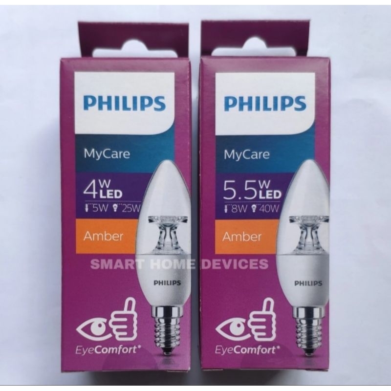 Jual Lampu LED Meja Hias Gantung PHILIPS LED Candle Ulir E14 4W 5.5W ...