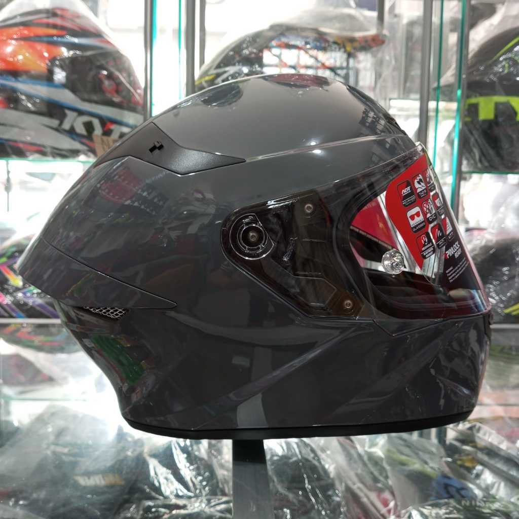 Jual Helm KYT TT Course Solid Gorilla Grey Original | Shopee Indonesia