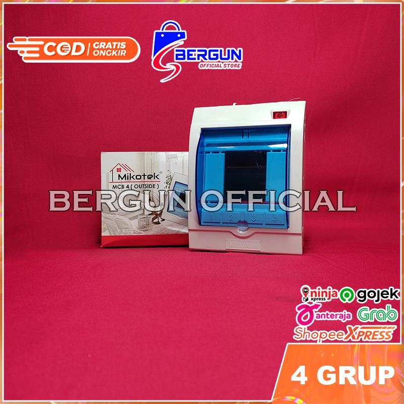 Jual MIKOTEK BOX MCB 4 GROUP OUTSIDE 7704 OUTBOW RUMAH MCB KOTAK EMPAT ...
