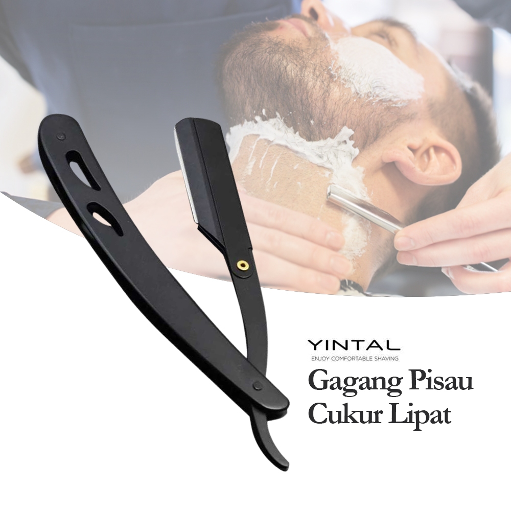 Jual YINTAL Gagang Pisau Cukur Lipat Barber Razor Shaving Knife - YT ...