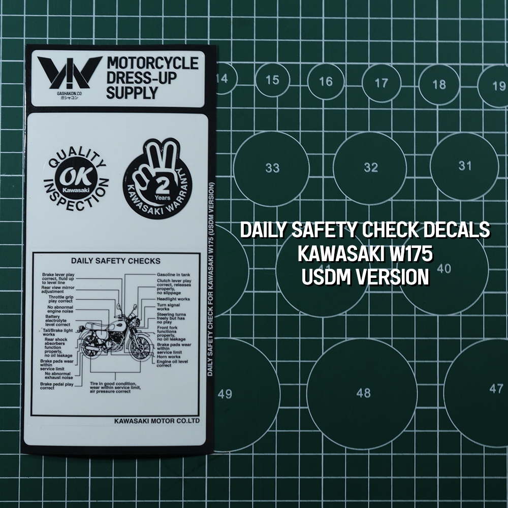 Jual Sticker detail/Warning Decals/Sticker Warning/Stiker pelengkap ...