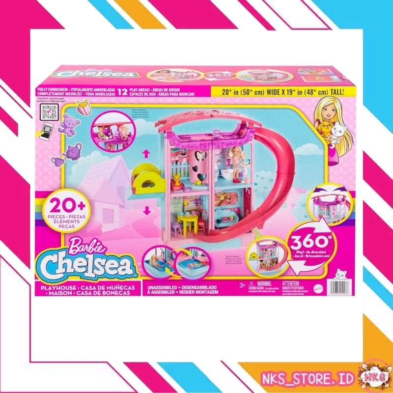 Jual Barbie Chelsea PLAYHOUSE Playset Rumah Dreamhouse | Shopee Indonesia