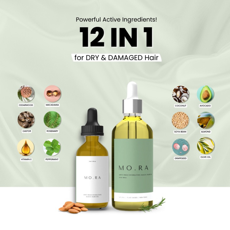 Jual MO.RA Anti Frizz Hydrating Magic Hair Oil by Mora Essentials ...