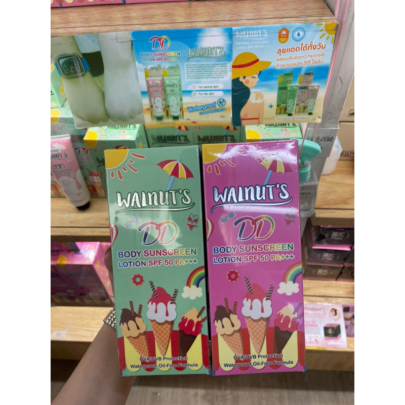 Jual WALNUT’S DD BODY SUNSCREEN LOTION SPF 50 PA+++, Sunscreen viral ...