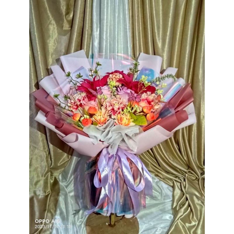 Jual Premium bouquet/ buket bunga besar jumbo /buket bunga wisuda ...