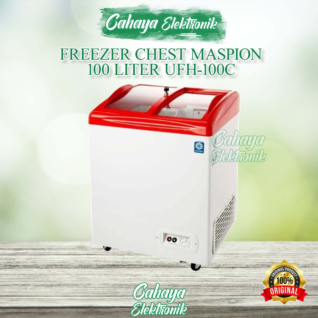 Jual FREEZER BOX 100 LITER MASPION UFH 100 GARANSI RESMI ORIGINAL ...