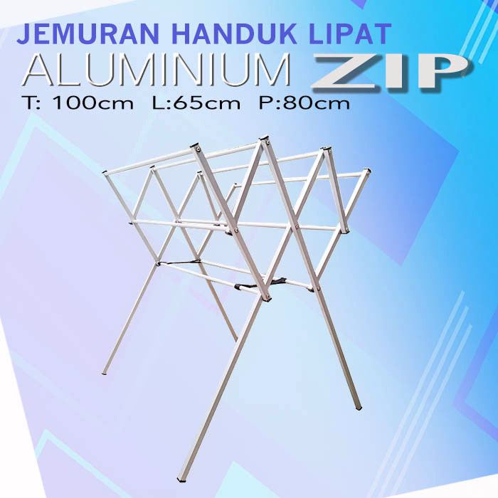 Jual Jemuran Handuk Lipat Aluminium Zip | Shopee Indonesia