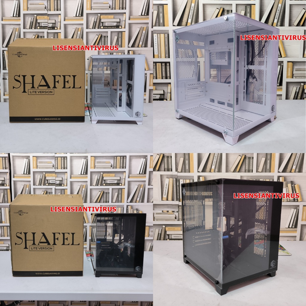 Jual Gaming Case Casing CUBE GAMING SHAFEL Lite WHITE V Tempered Glass ...