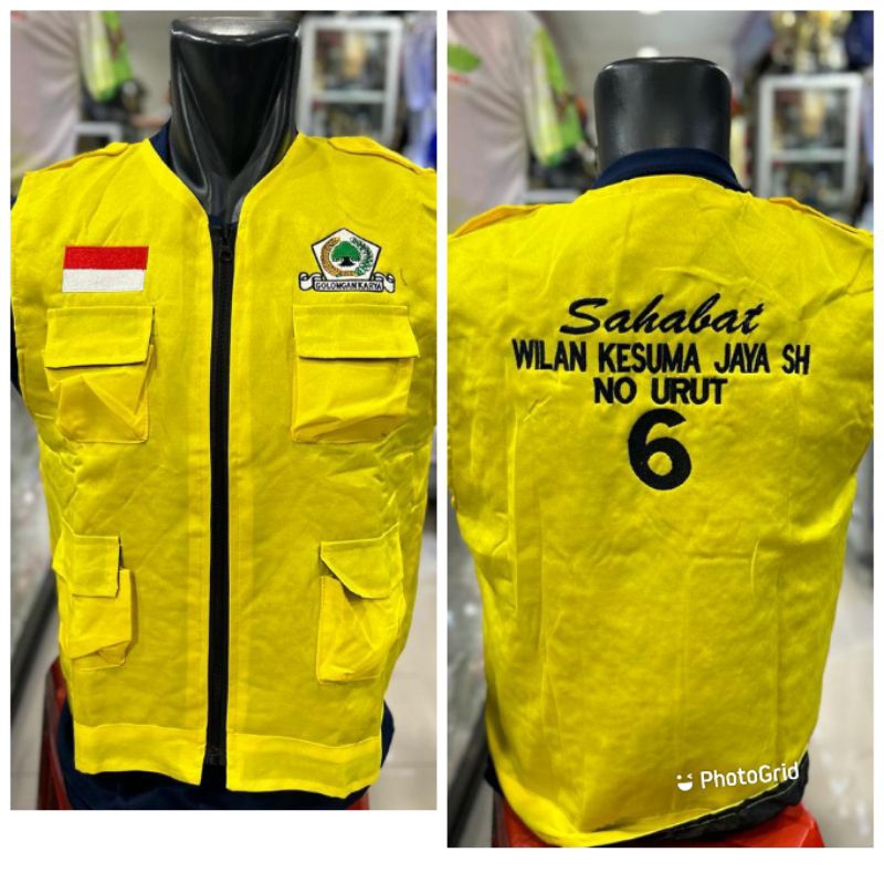 Jual Rompi partai golkar#rompi caleg golkar | Shopee Indonesia