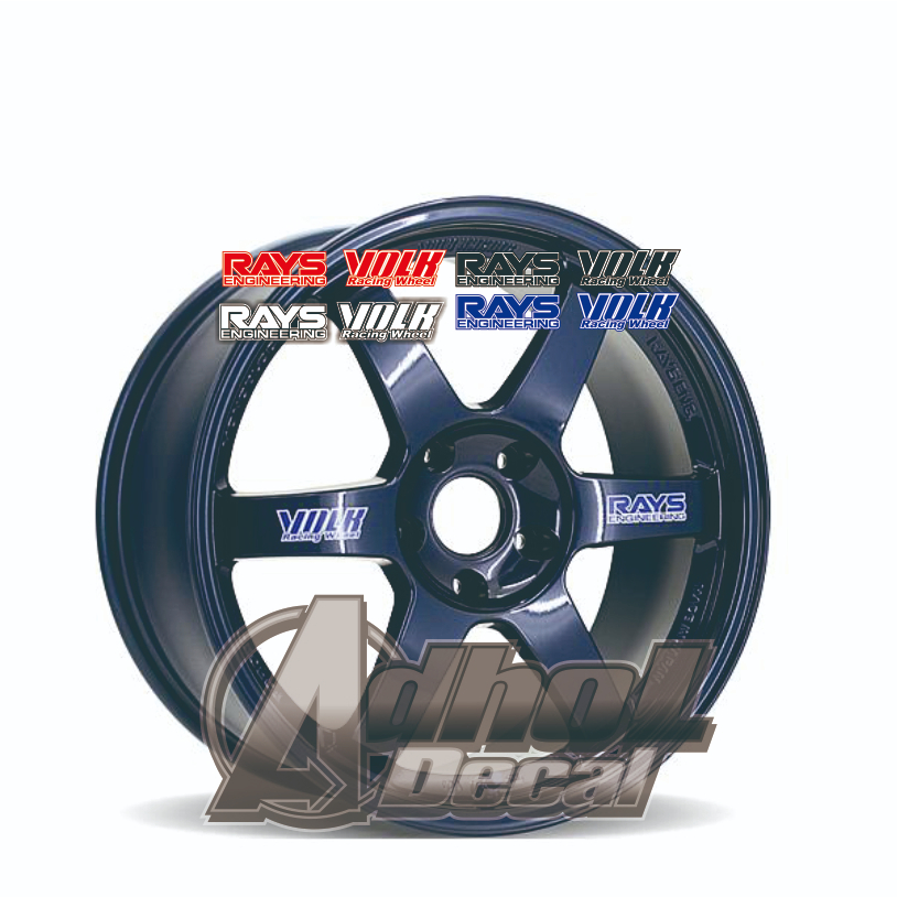 Jual Sticker Stiker volk racing sticker Rays Engineering | sticker velg ...