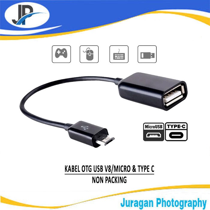 Jual KABEL OTG USB V8/MICRO & TYPE C | Shopee Indonesia