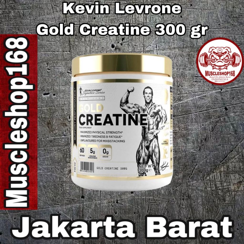 Jual Kevin Levrone GOLD CREATINE MONOHYDRATE 300 Gram 60 Serv | Shopee ...
