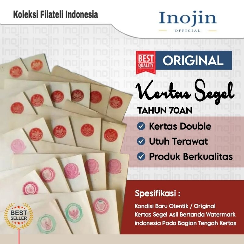 Jual Kertas Segel Tahun 1970 1971 1973 1974 1975 1976 1977 1978 1979 ...