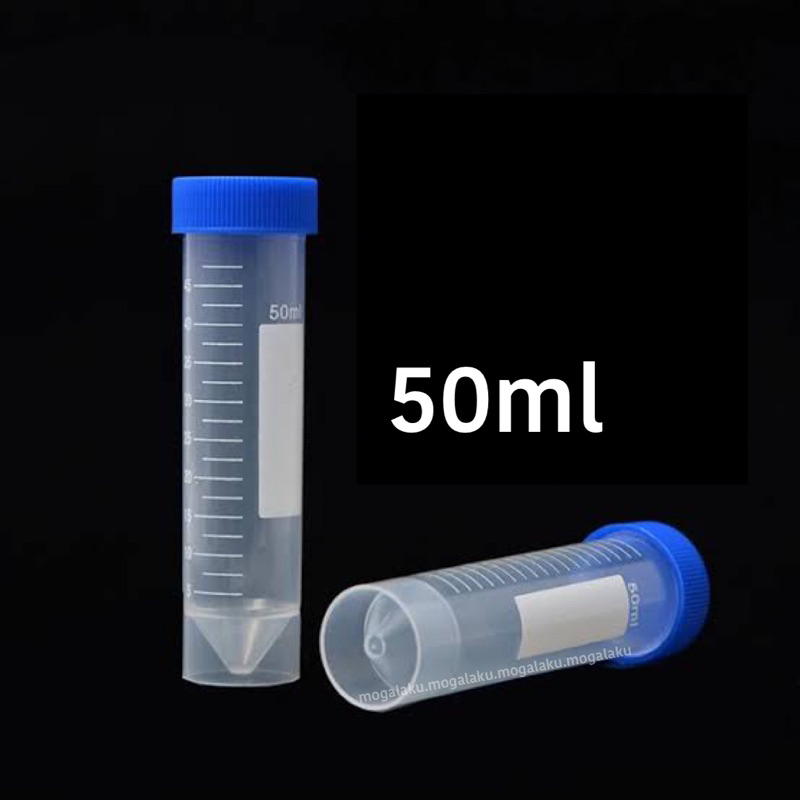 Jual tabung centrifuge 50ml botol ulir 50ml wadah ukur 50ml | Shopee ...