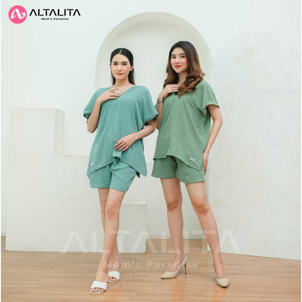 Jual Altalita - Baju Tidur Wanita Celana Pendek Cringkle Airflow ... Jual Altalita - Baju Tidur Wanita Celana Pendek Cringkle Airflow ...