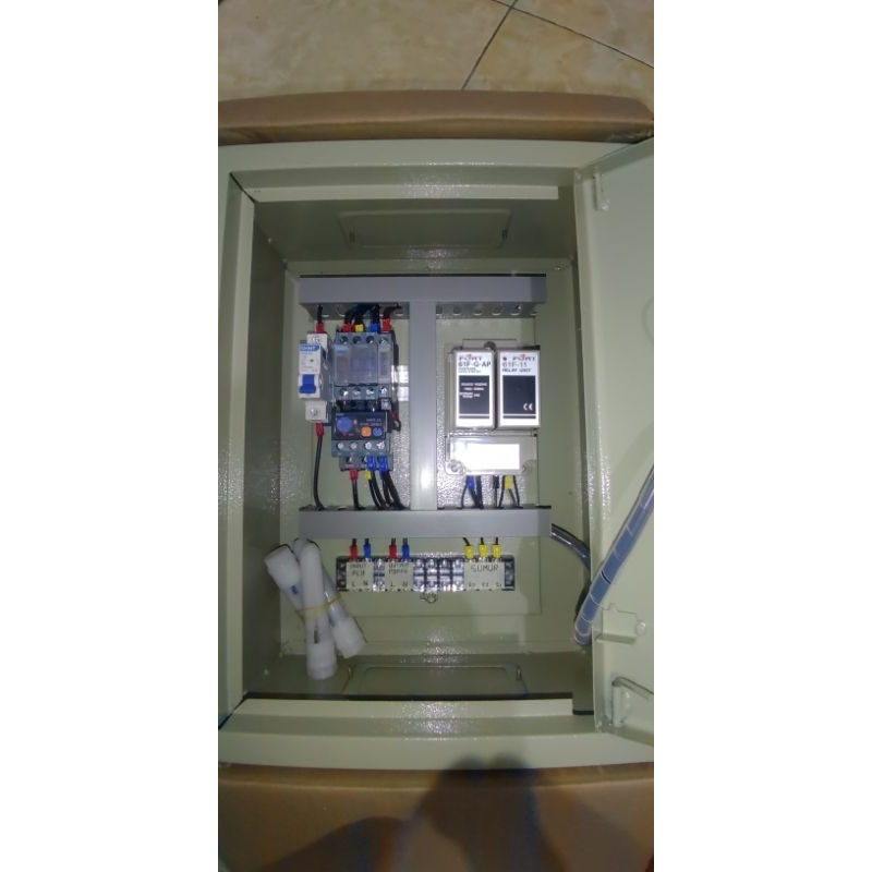 Jual panel pompa submersibel 1,5 HP 1 phase 1 tanki (pompa banjir/tanki ...