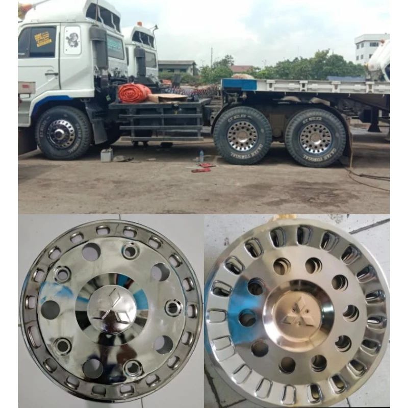 Jual weldop truk dop roda truk tronton trailer Fuso Hino (6pcs) ring 20 ...