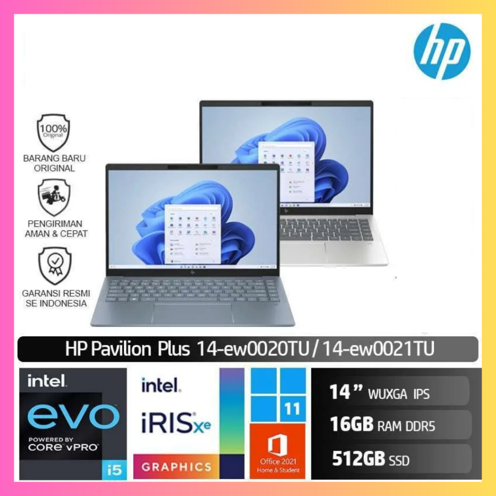 Jual HP Pavilion Plus 14-ew0021TU/ew0020TU i5-1335U 16GB 512GB 14" OHS W11 | Shopee Indonesia