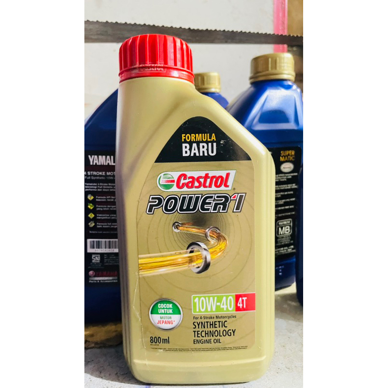 Jual Oli Castrol Power 1 4T 10W-40 800ML 0,8L 800ml | Shopee Indonesia