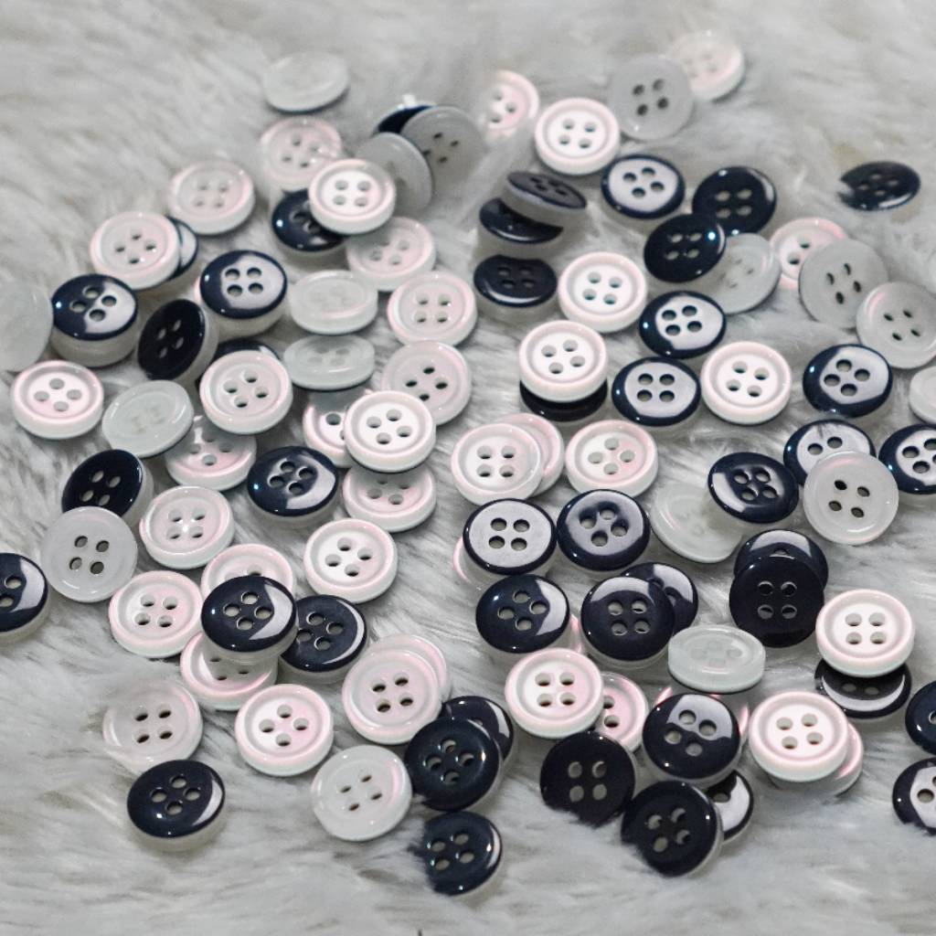 Jual Kancing Baju Kemeja 9mm dan 11mm 144 Pcs Bahan Plastik Keras ...