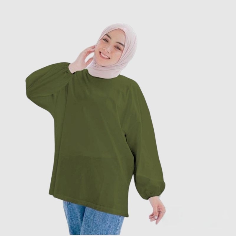 Jual Atasan Oversize ld130 Lengan Panjang Ld130 Oblong Polos Jumbo ...