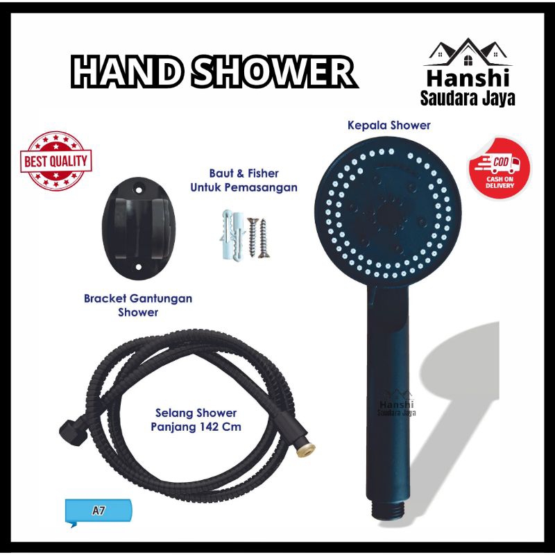 Jual Shower Mandi 3in1 Shower Head Set 5 Mode Simple / Hand Shower ...
