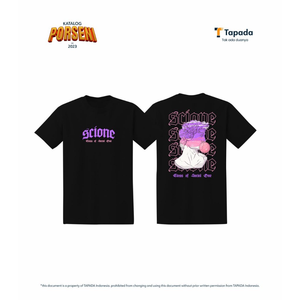 Jual BAJU KELAS PORSENI COTTON COMBED 30S | Shopee Indonesia