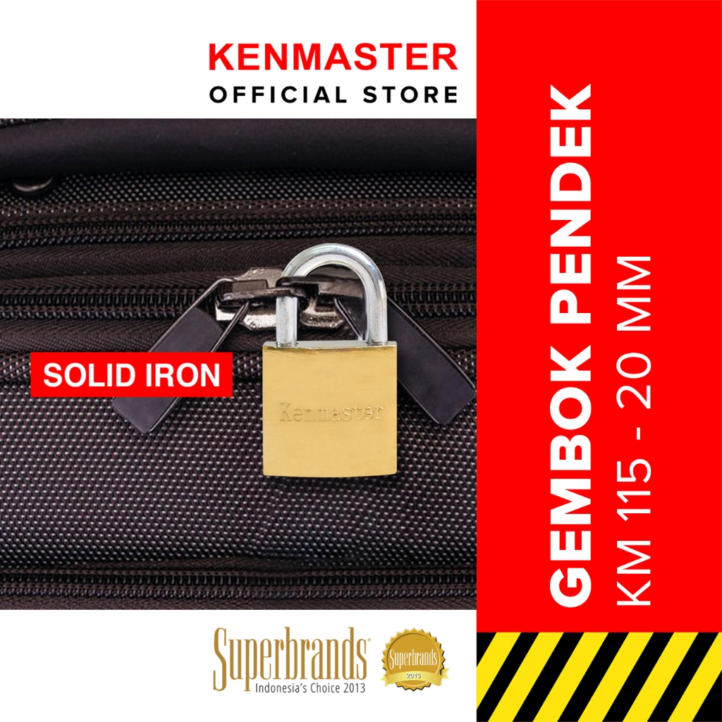 Jual Kenmaster Gembok Pendek KM 115 - 20 MM (IRON) - GMBK099 | Shopee ...