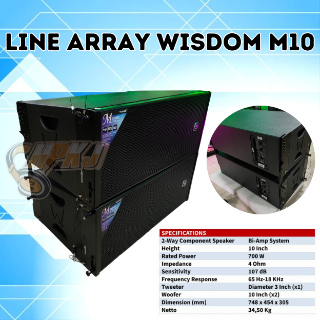 Jual SPEAKER LINE ARRAY 2X10 INCH DOUBLE WISDOM M10 ORIGINAL | Shopee ...