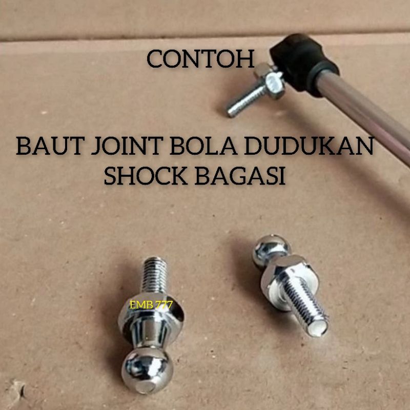 Jual BAUT JOINT BOLA SHOCK BAGASI KAP MESIN M8 M6 1PCS | Shopee Indonesia