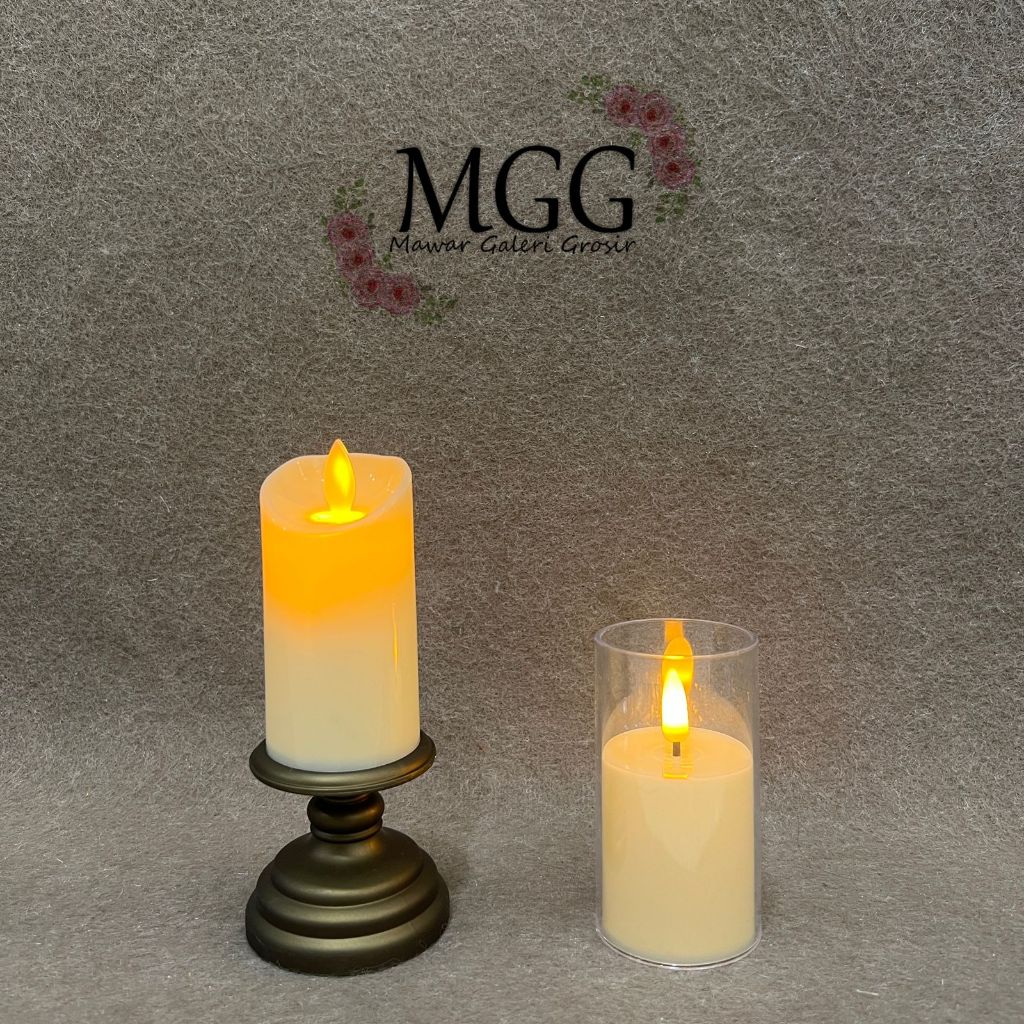 Jual Lilin Led Akrilik Premium Dekorasi (Satuan) Lilin Candle Natal ...