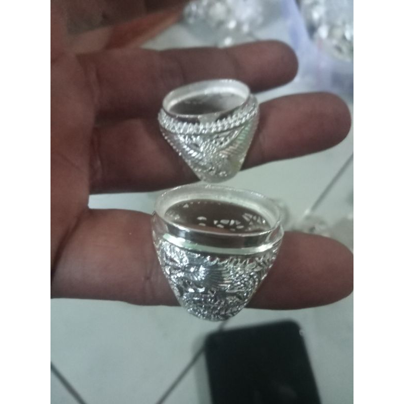 Jual Cincin perak 925 ukir garutan diimensi & ukuran bisa request plus ...