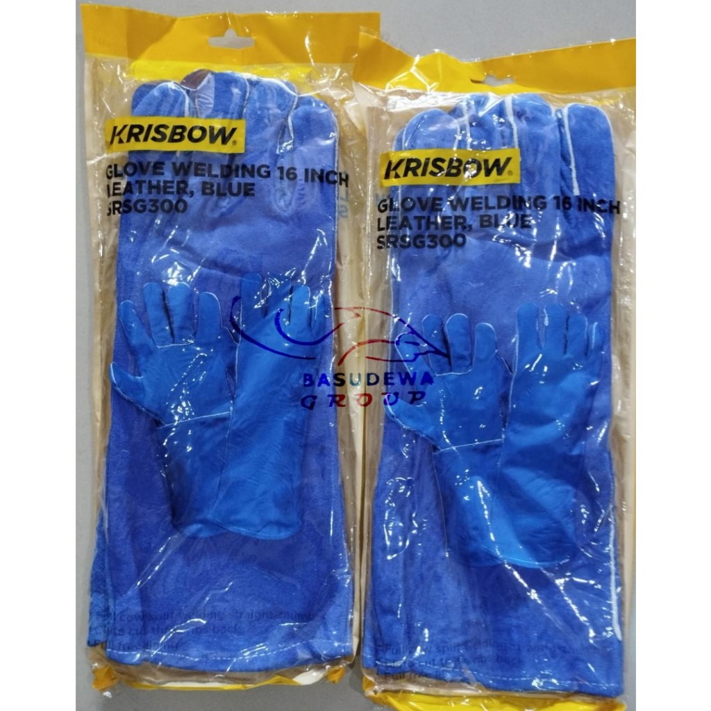Jual KRISBOW SARUNG TANGAN LAS BIRU 16" / SARUNG TANGAN LAS 16 INCH ...
