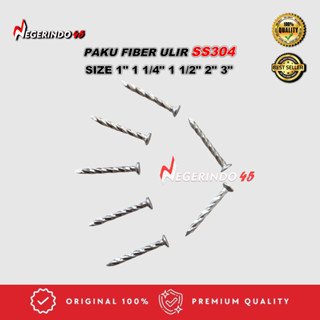 Jual Paku fiber kapal ss304 1, 1¼, 1½, 2, 3" / paku ulir stainless ss ...