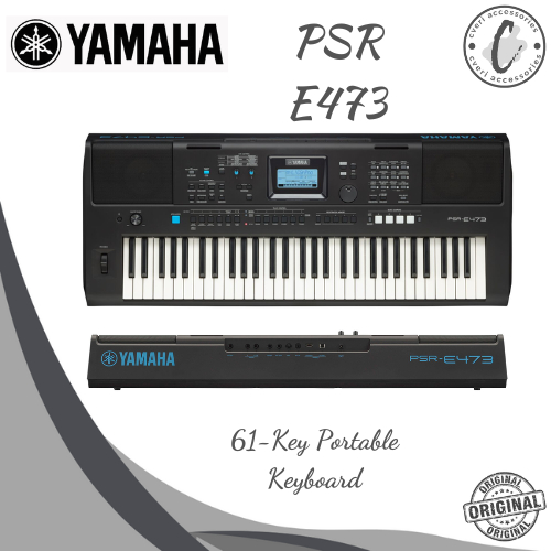 Jual Yamaha PSR E473 61-Keys Portable Keyboard Original E-473 | Shopee ...