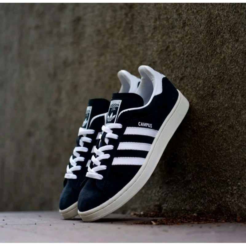 Jual SEPATU ADIDS CAMPUS BLACK WHITE CLASIC | Shopee Indonesia