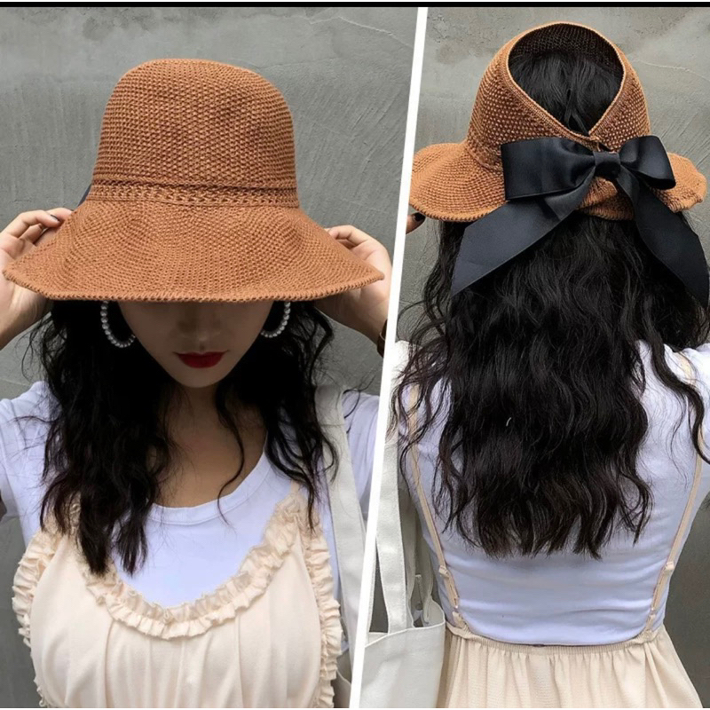 Jual Topi Pantai Lipat, Topi Gulung Ala Korean, Topi Pantai Wanita ...