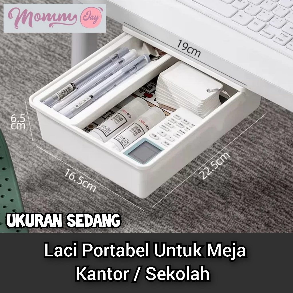 Jual SPM Drawer Storage Box Laci Tempel Tambahan Bawah Meja Tempat ...