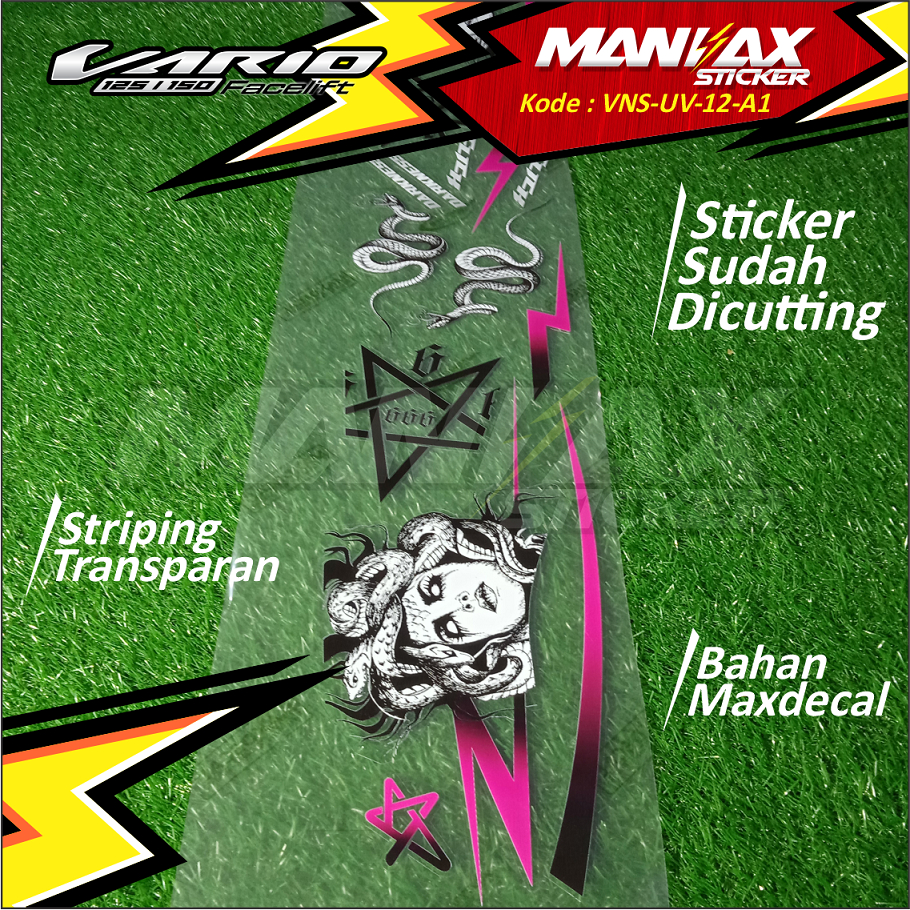 Jual Stiker Striping Variasi Motor Vario New 125 150 Transparan Motif ...